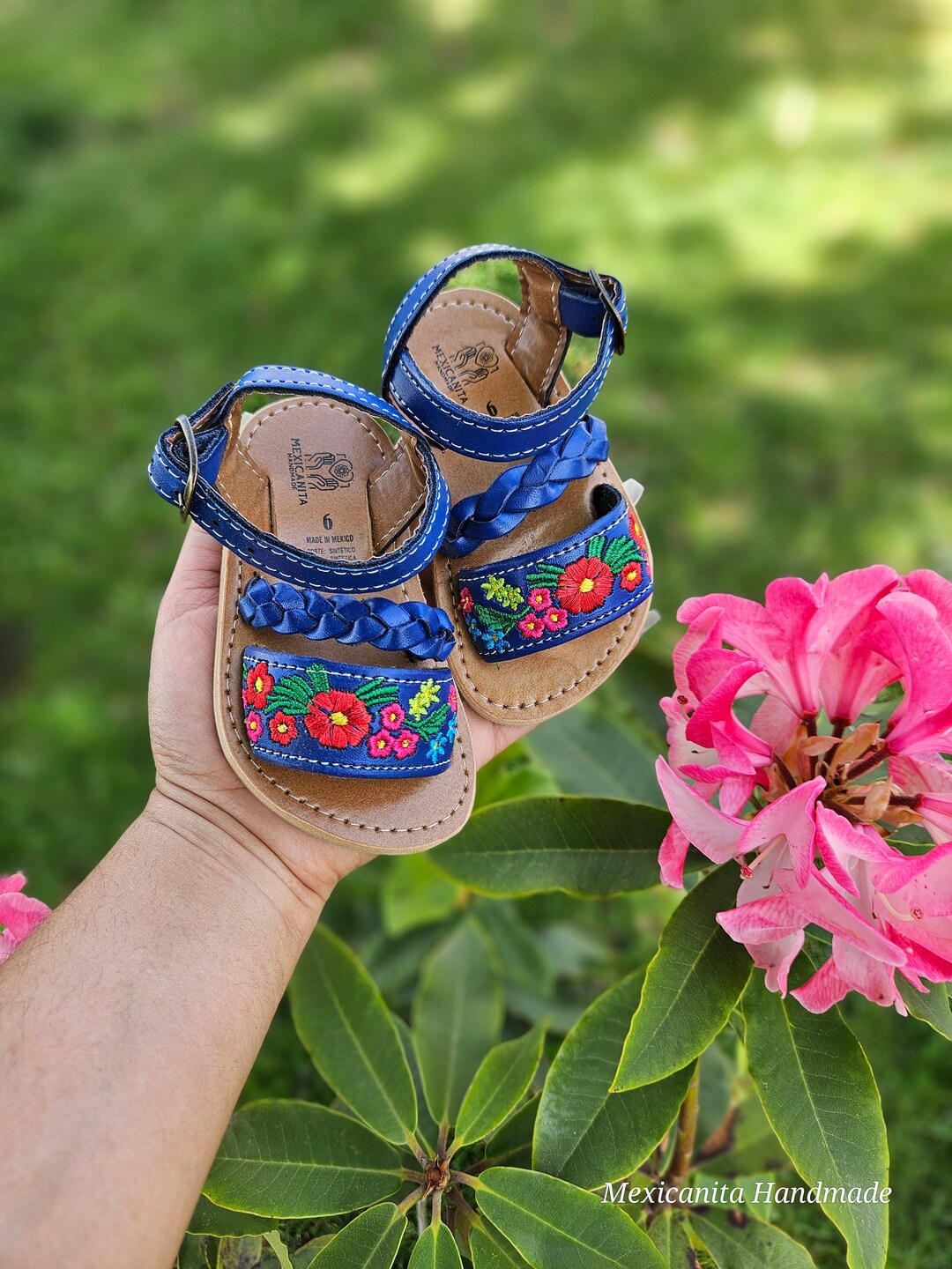Blue Embroidered Huaraches Sandal: Baby & Toddler Girl Shoes - Etsy
