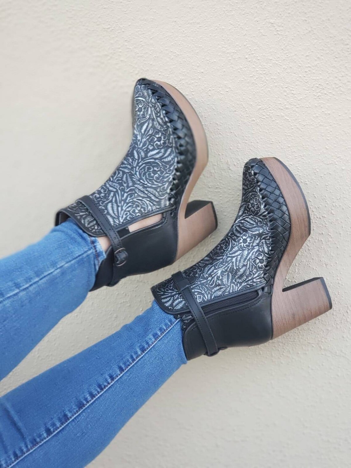 Mexicanita sunshine boots//Mexican leather boots//Mexican hand | Etsy