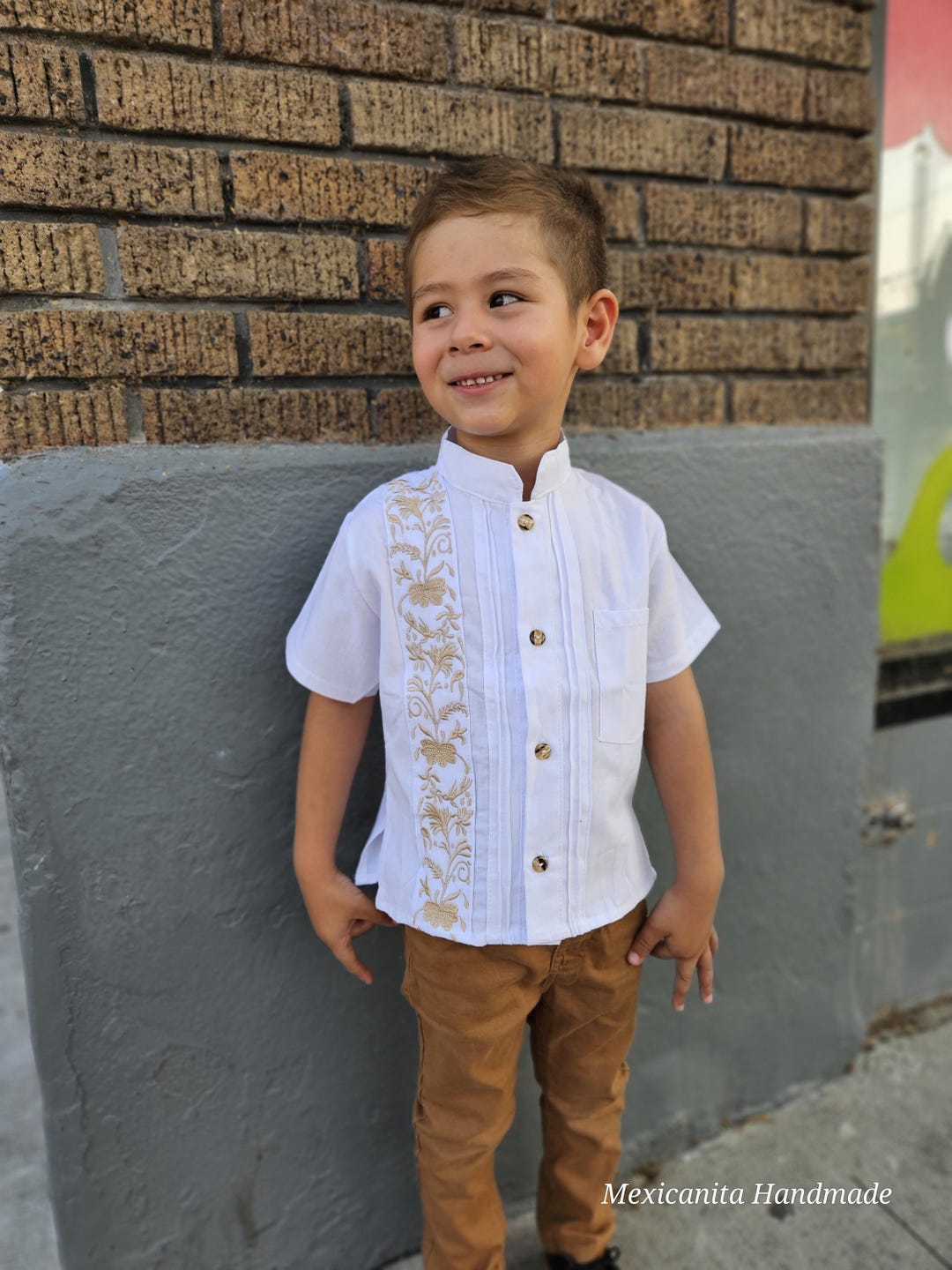 Boys' Mexican Guayabera Shirt: First Communion, Toddler & Kids - Etsy