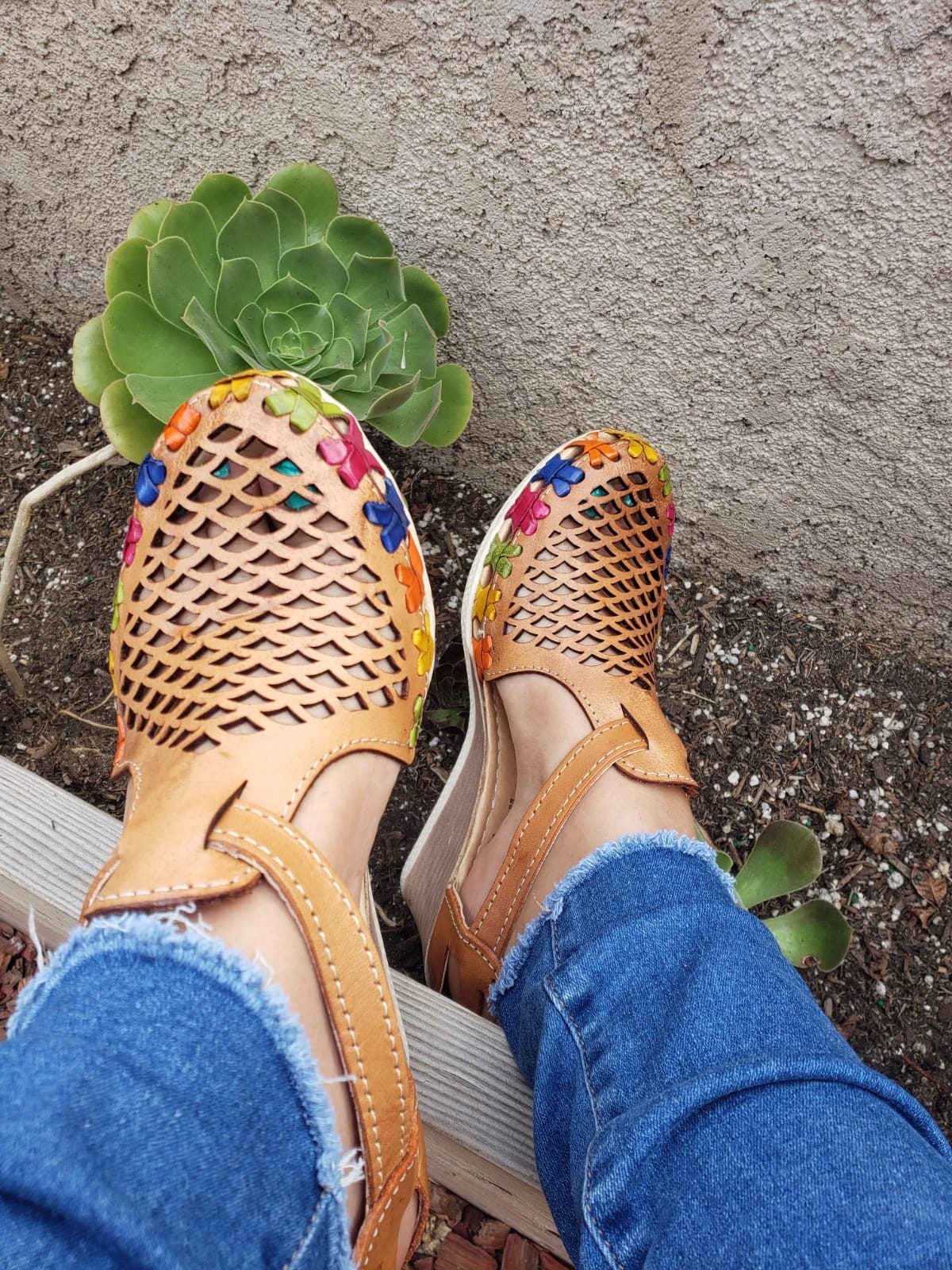 Maria Elena Mexican Wedges//high Heel Huarache//mexican Huarache ...
