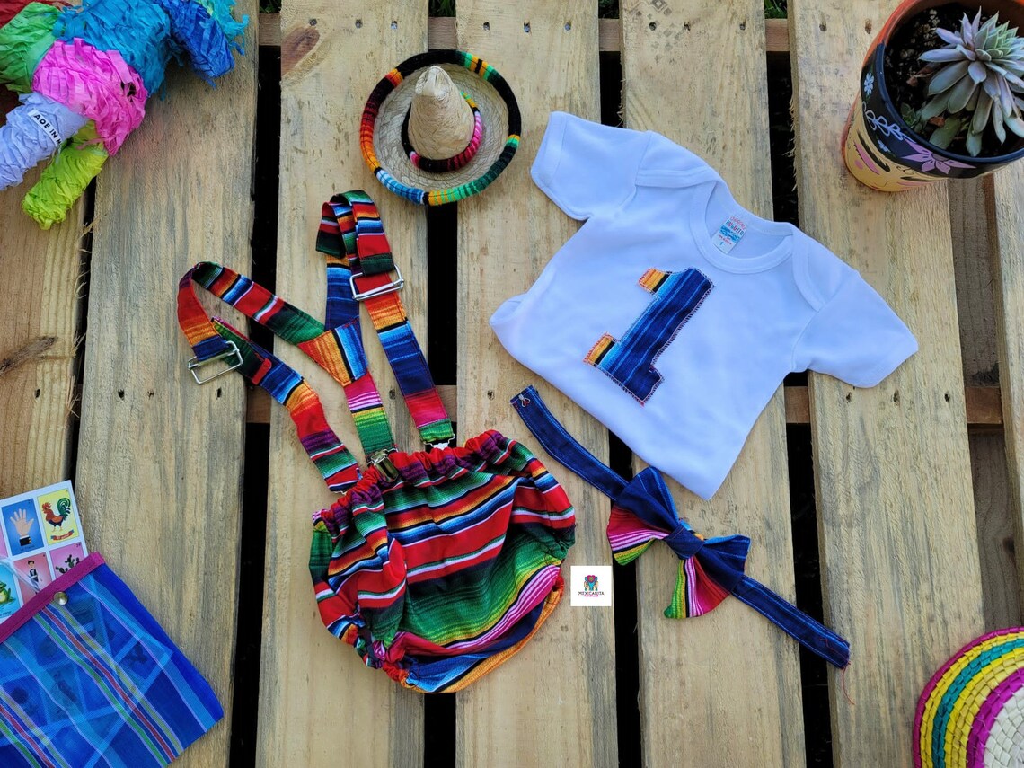 Mexican Serape Outfit for Boy// First Fiesta Birthday//serape - Etsy