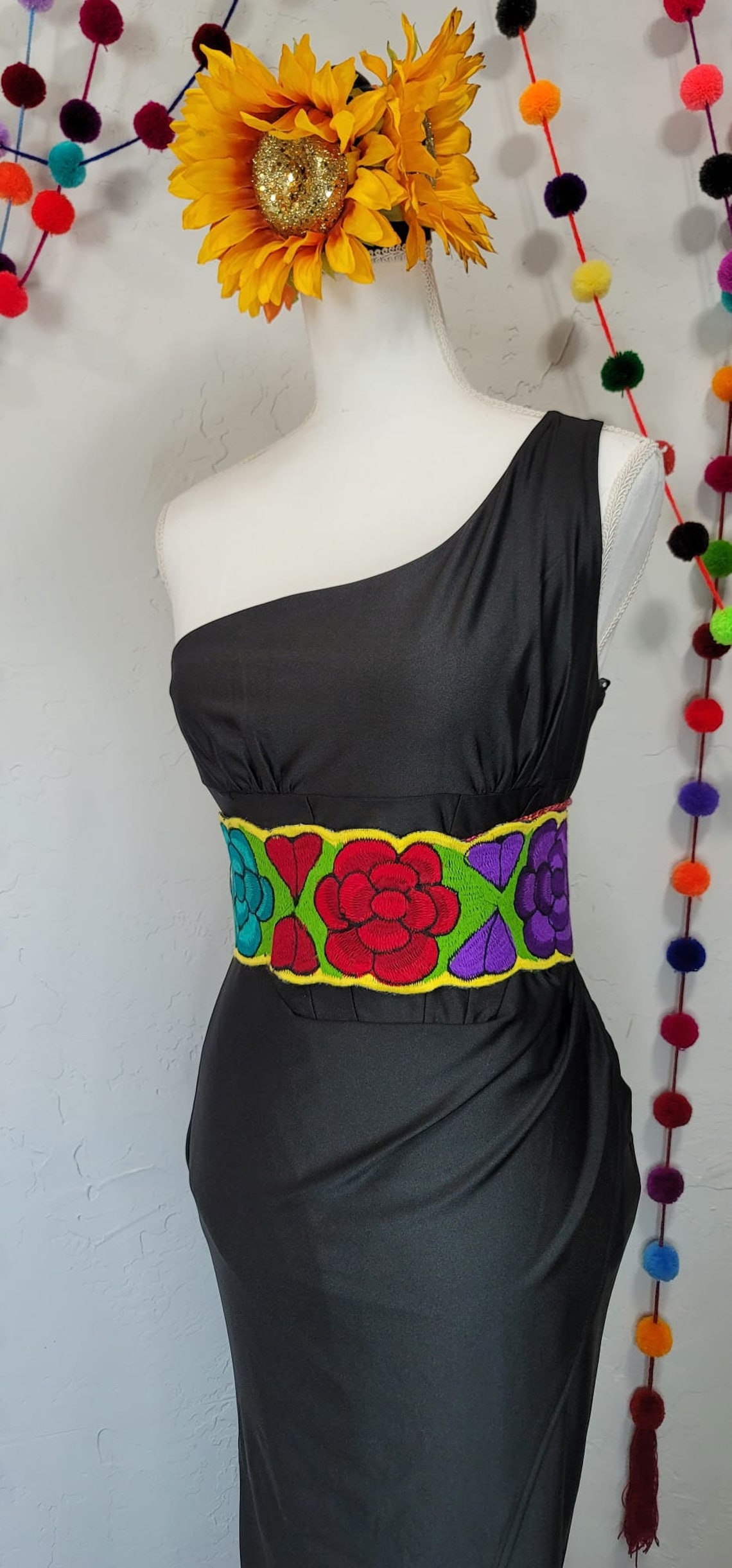 Mexican Embroidered Belt//mexican Sash//wide Waist - Etsy