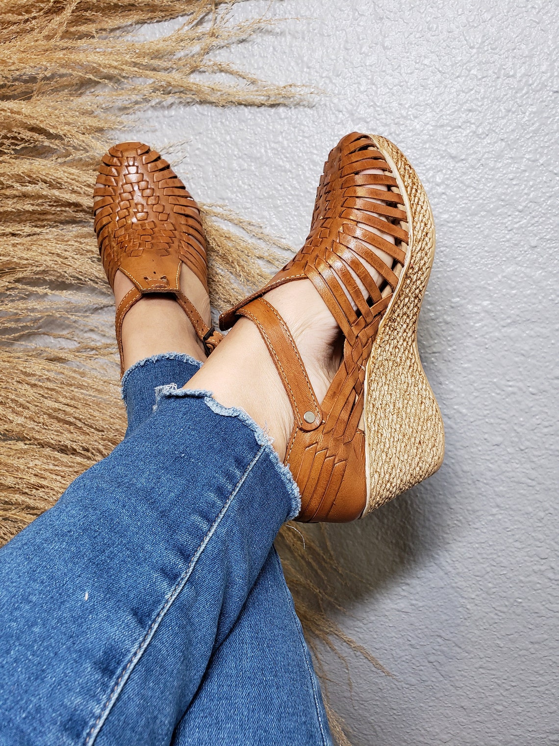 Hortensia Mexican Wedges/mexican Huarache//mexican Wedge Sandal ...