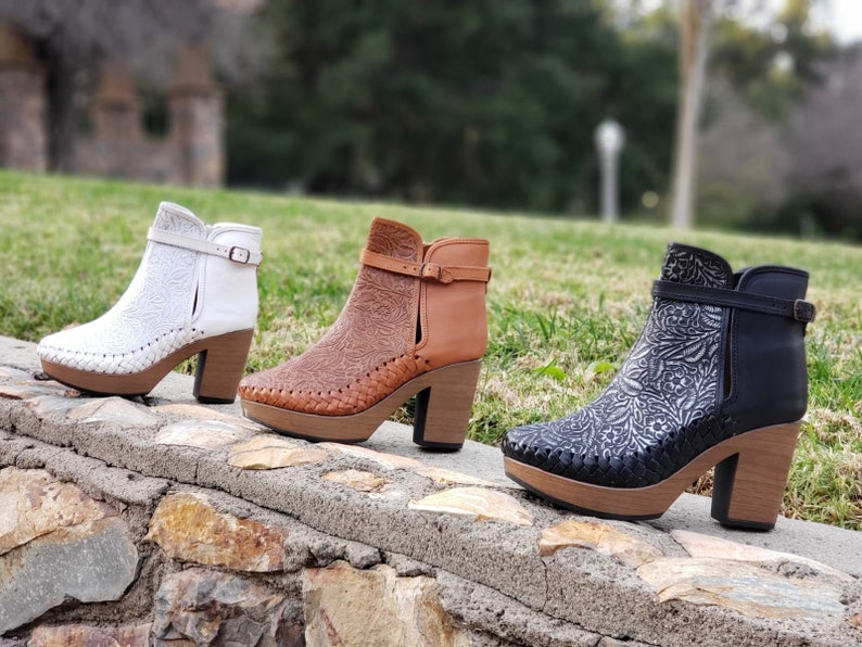 Mexicanita Sunshine Boots//mexican Leather Boots//mexican Hand - Etsy