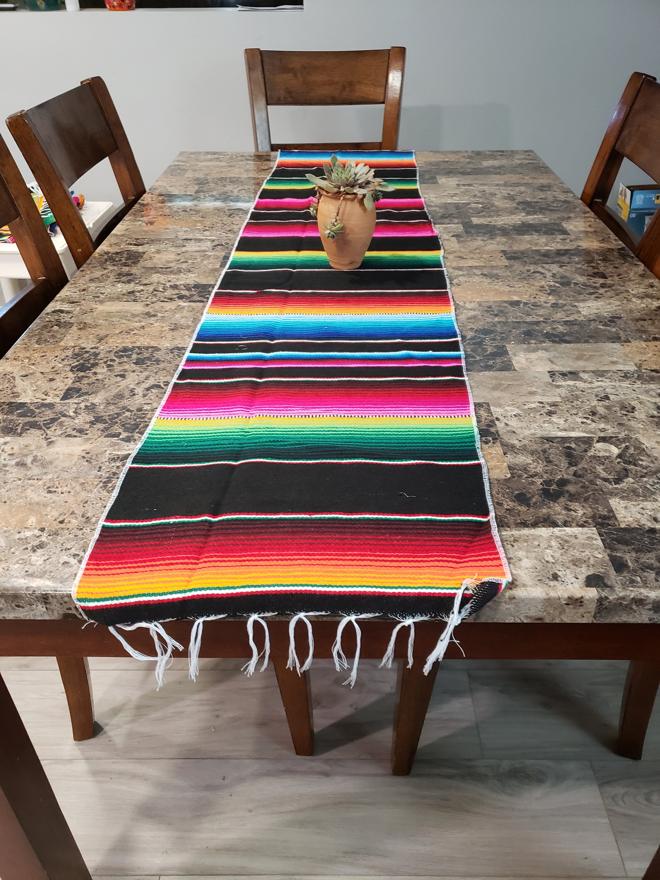 Serape Table Runner: Mexican Fiesta Party Decoration (14x84in) - Etsy