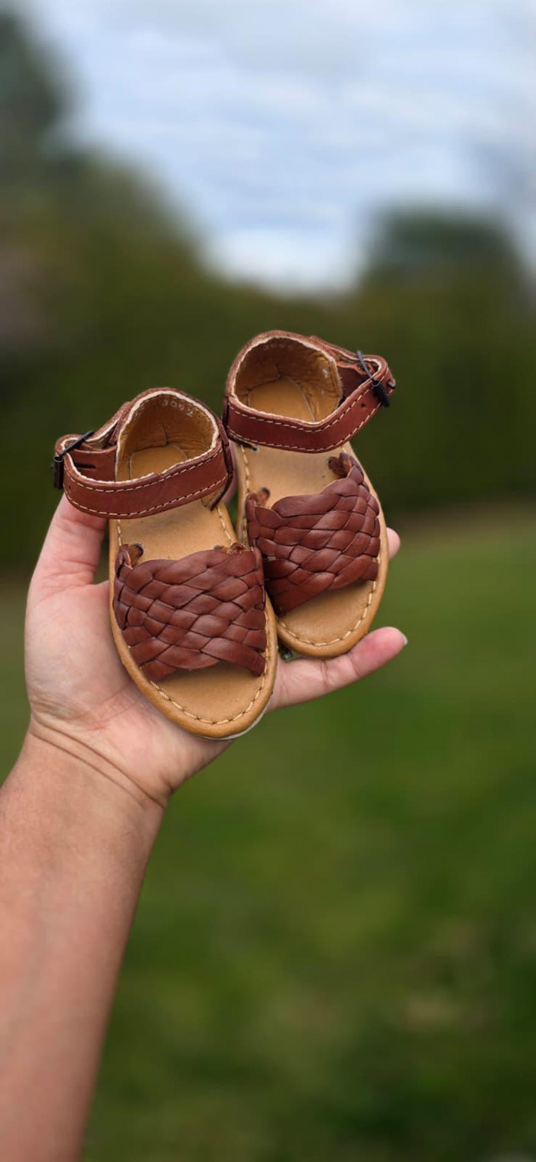 Handmade Leather Baby Huaraches Sandal - Trenza Style - Mexican Toddler ...
