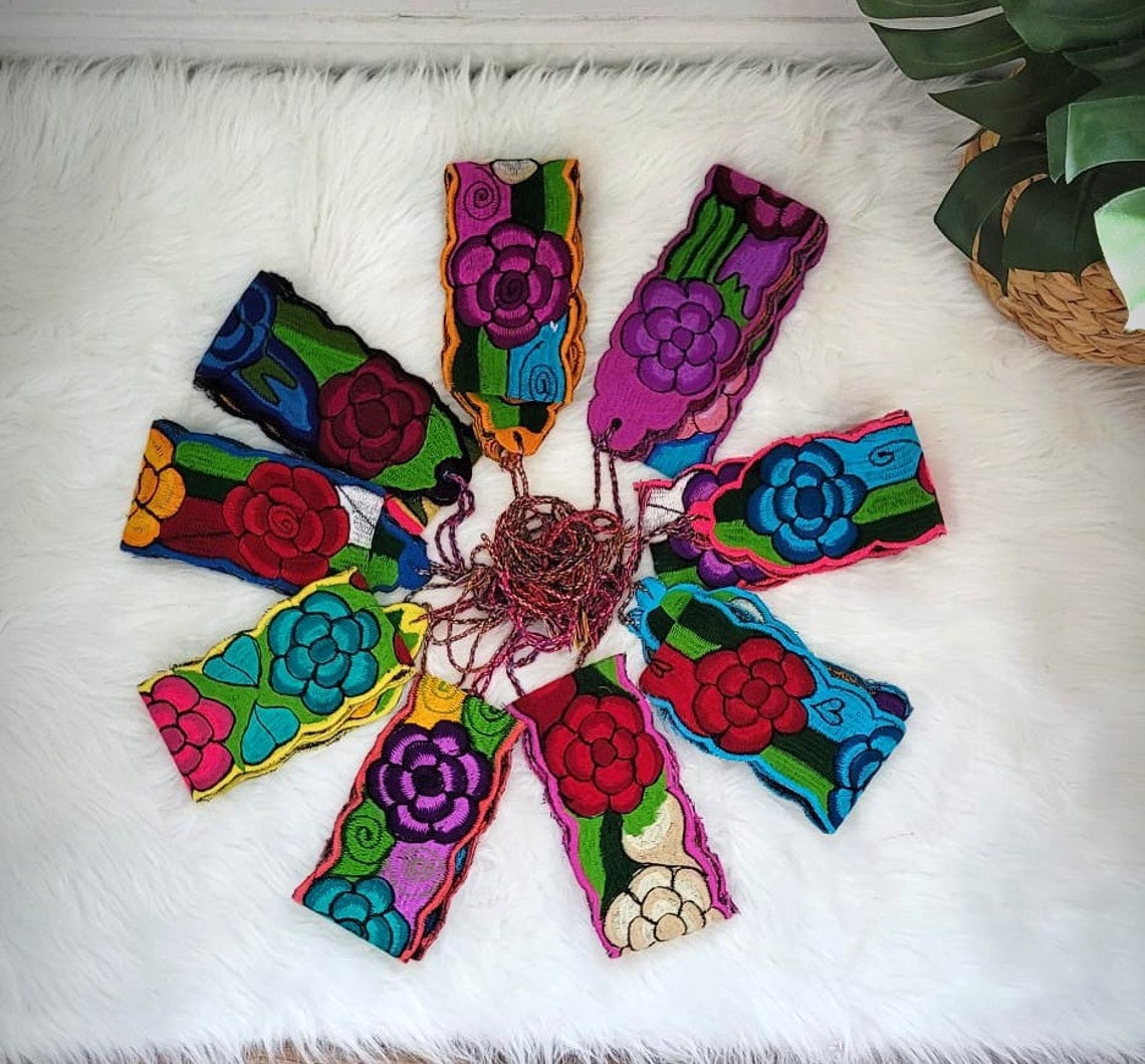 Mexican Embroidered Belt//mexican Sash//wide Waist - Etsy