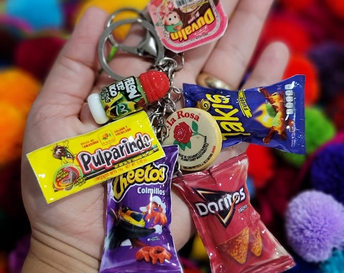 Mexican Candy Charms Mexican Keychain Dulces Mexicanos Keychain - Etsy