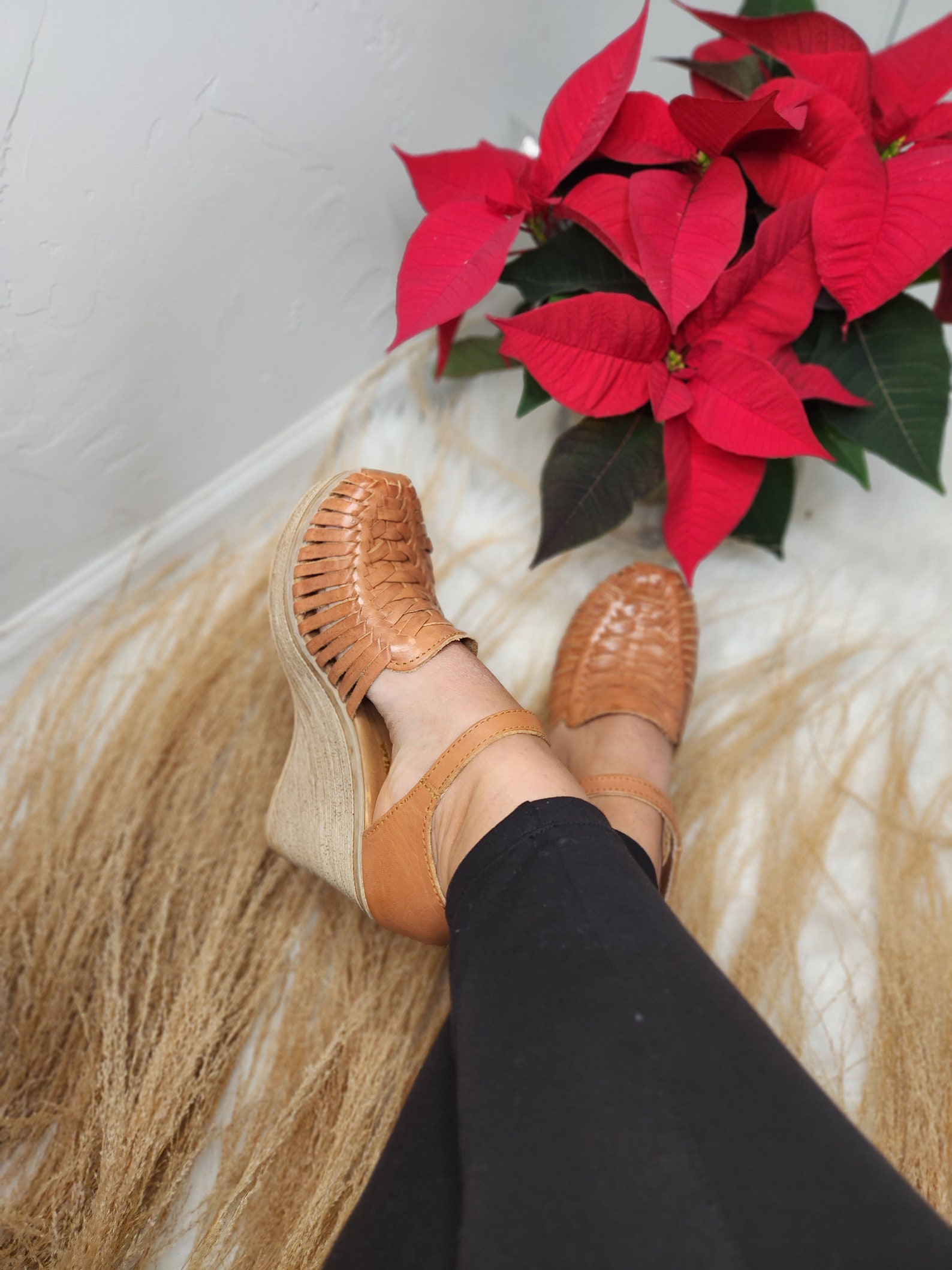 Leonor Wedges||mexican Huarache||mexican Wedge Sandal||huarache ...