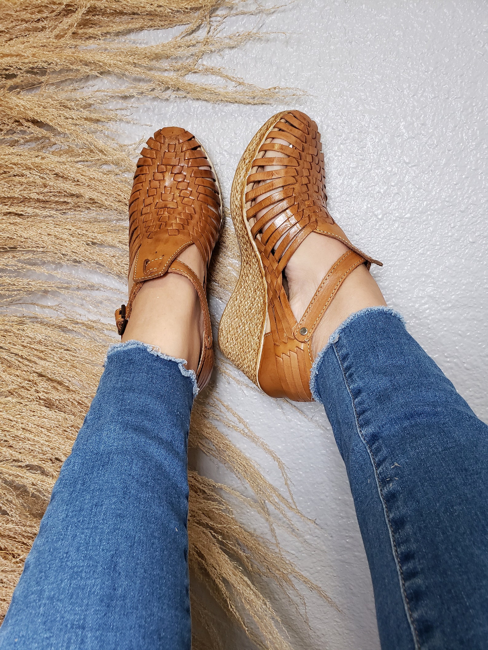 Hortensia Mexican Wedges/mexican Huarache//mexican Wedge Sandal ...