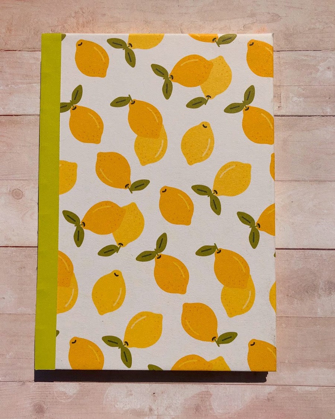 Lemon Coptic Stitch Notebook - Etsy