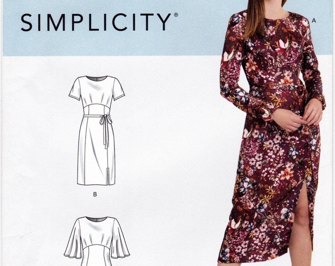 Simplicity S9173 Sewing Pattern, Misses' Dress With Length & Sleeve ...