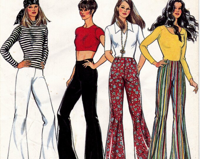 Simplicity New Look 6162 Sewing Pattern, Misses' Bell Bottom Pants ...