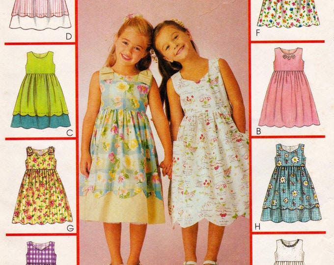 Mccall's 2596 Sewing Pattern, Girl's Dress Sewing Pattern, Eight Great ...
