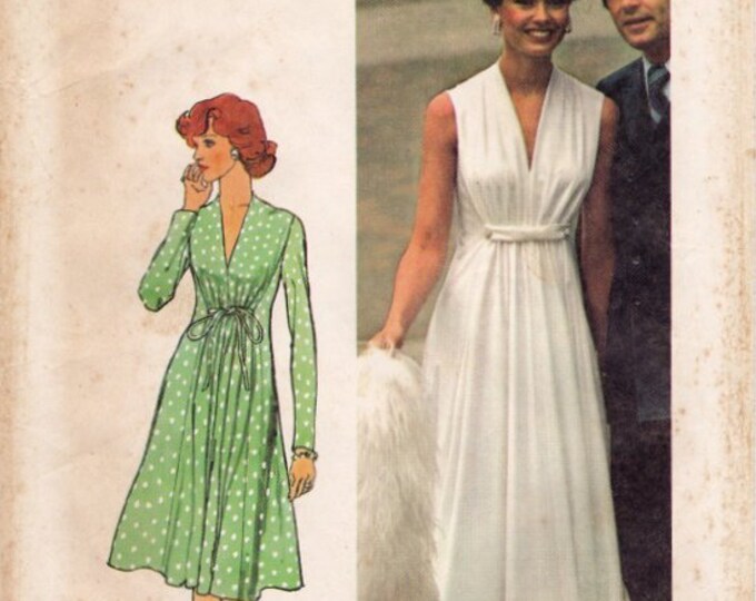 Simplicity 6672 Vintage Sewing Pattern, Misses' Dress in Two Lengths ...