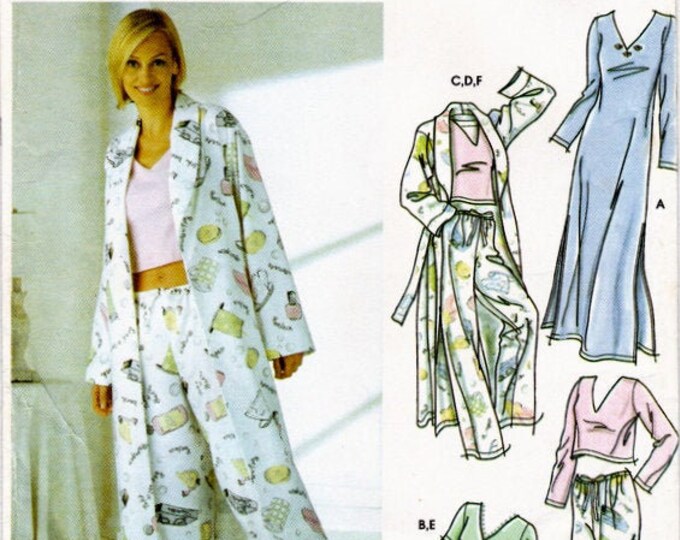 Simplicity 5877 Sewing Pattern, Misses' Sleepwear, Robe & Knit ...