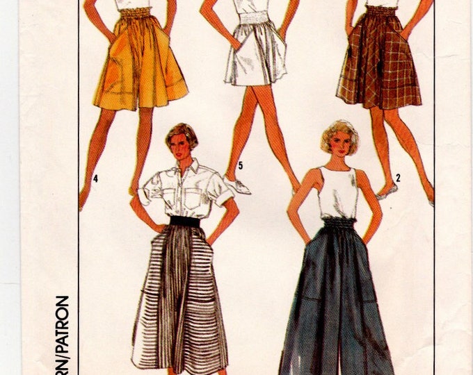 Simplicity 8502 Vintage Sewing Pattern, Misses' Set of Skirts ...