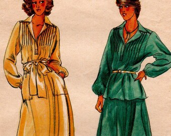 Vintage 1980s Butterick Sewing Pattern 5678 Matti of Lynne Misses Dress ...