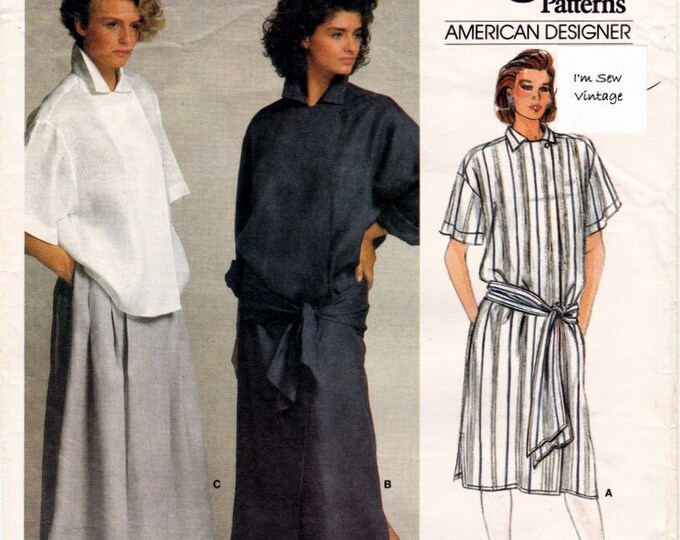 Vogue 1521 Vintage Sewing Pattern, Misses' Dress, Top & Skirt, Vogue ...