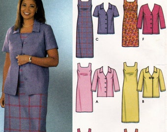 Simplicity 5551 Vintage Sewing Pattern, Misses'/miss Petite Pullover ...