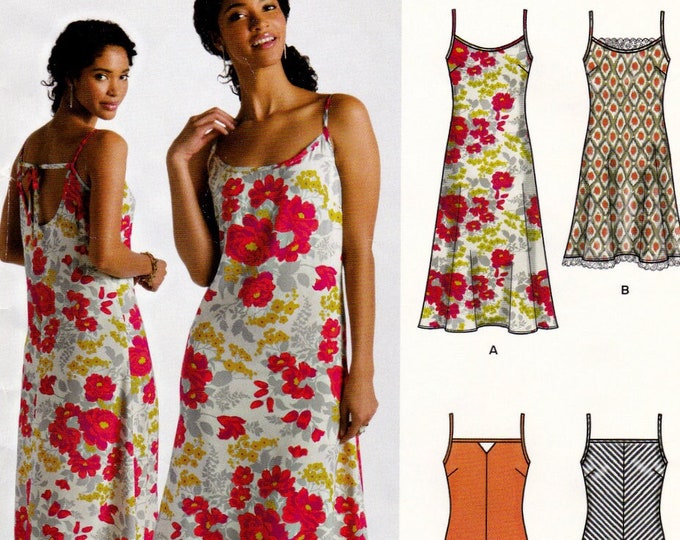 New Look 6510 Sewing Pattern, Misses' Summer Dresses With Spaghetti ...
