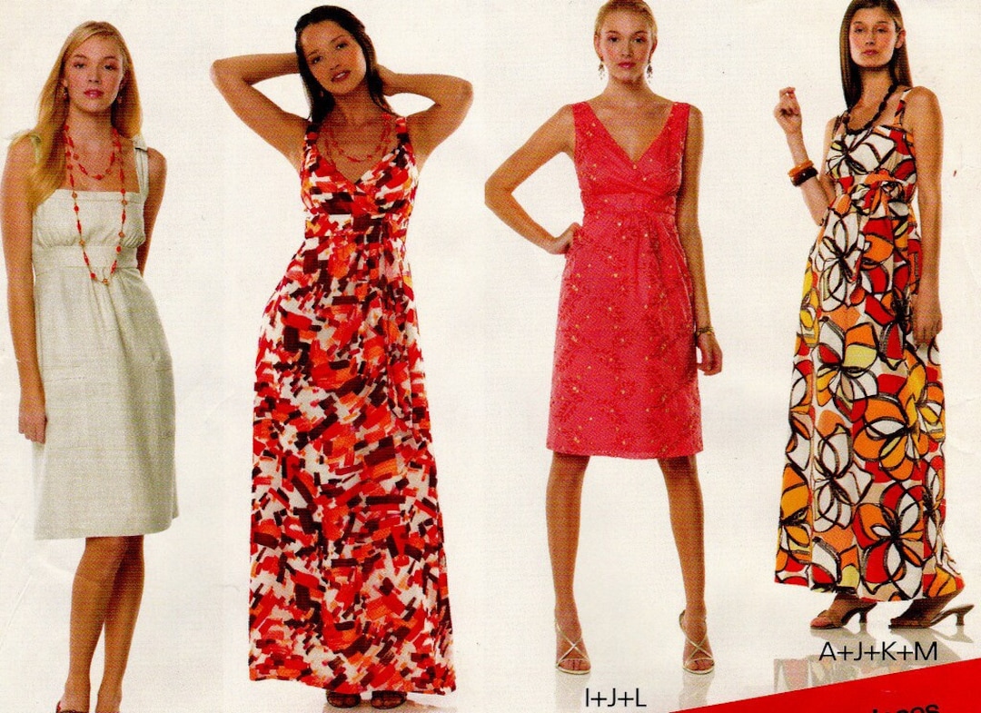 New Look 6774 Sewing Pattern ~ Misses' Sleeveless Dresses With ...