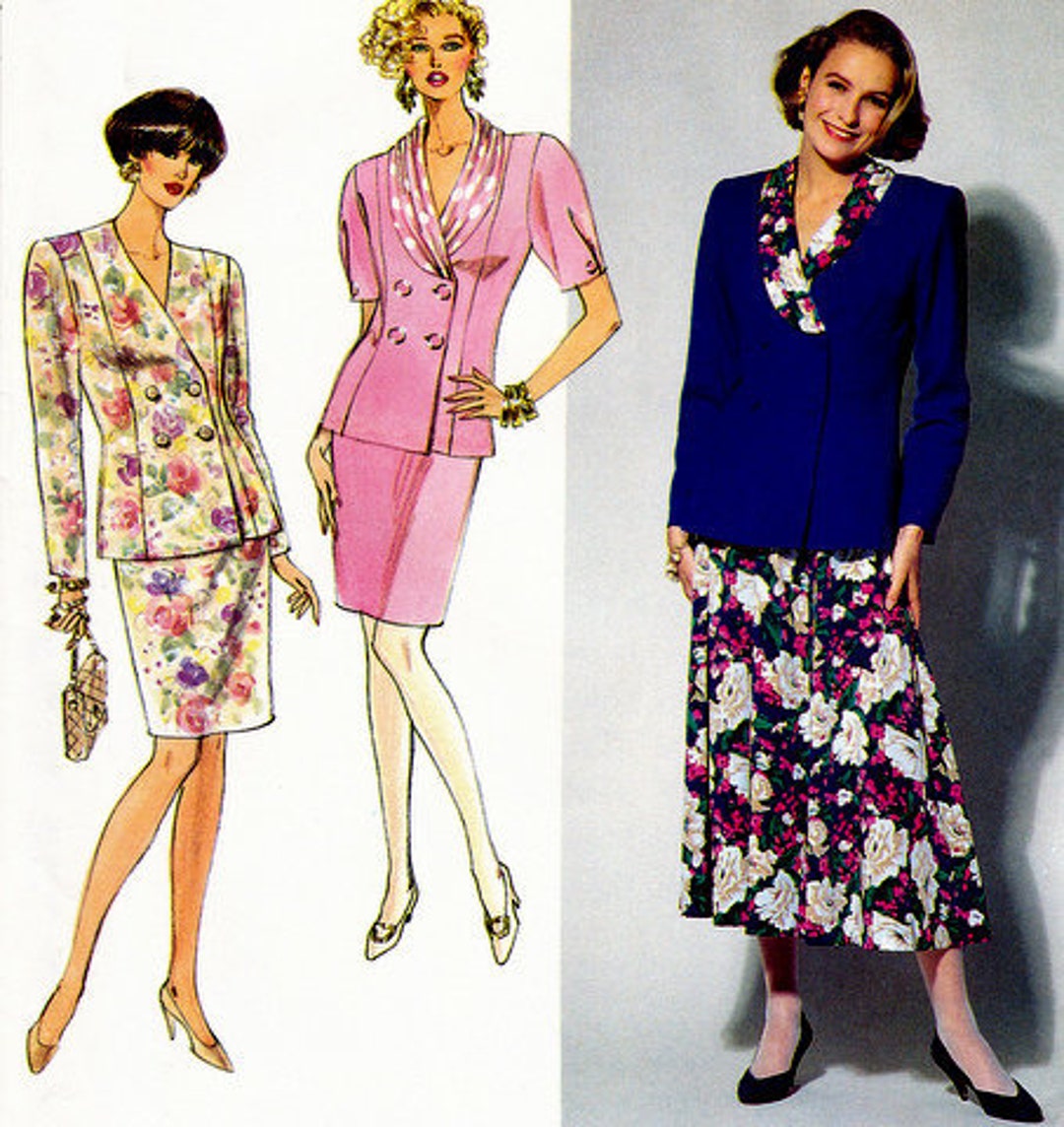 Simplicity 7564 Vintage Sewing Pattern, Misses' Dress, Two Piece Dress ...