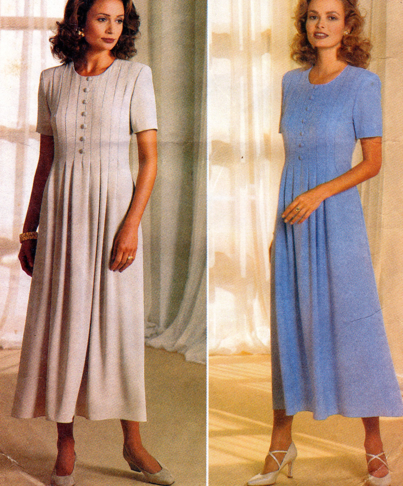 Butterick 4367 Vintage Sewing Pattern, Misses'/miss Petite Dress 'DW3 ...