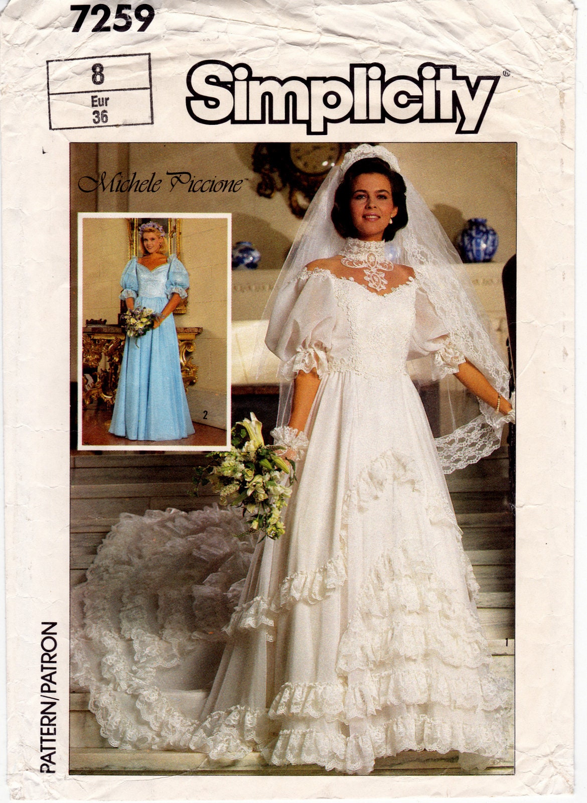Simplicity 7259 Vintage Sewing Pattern, Misses' Brides or Bridesmaids ...