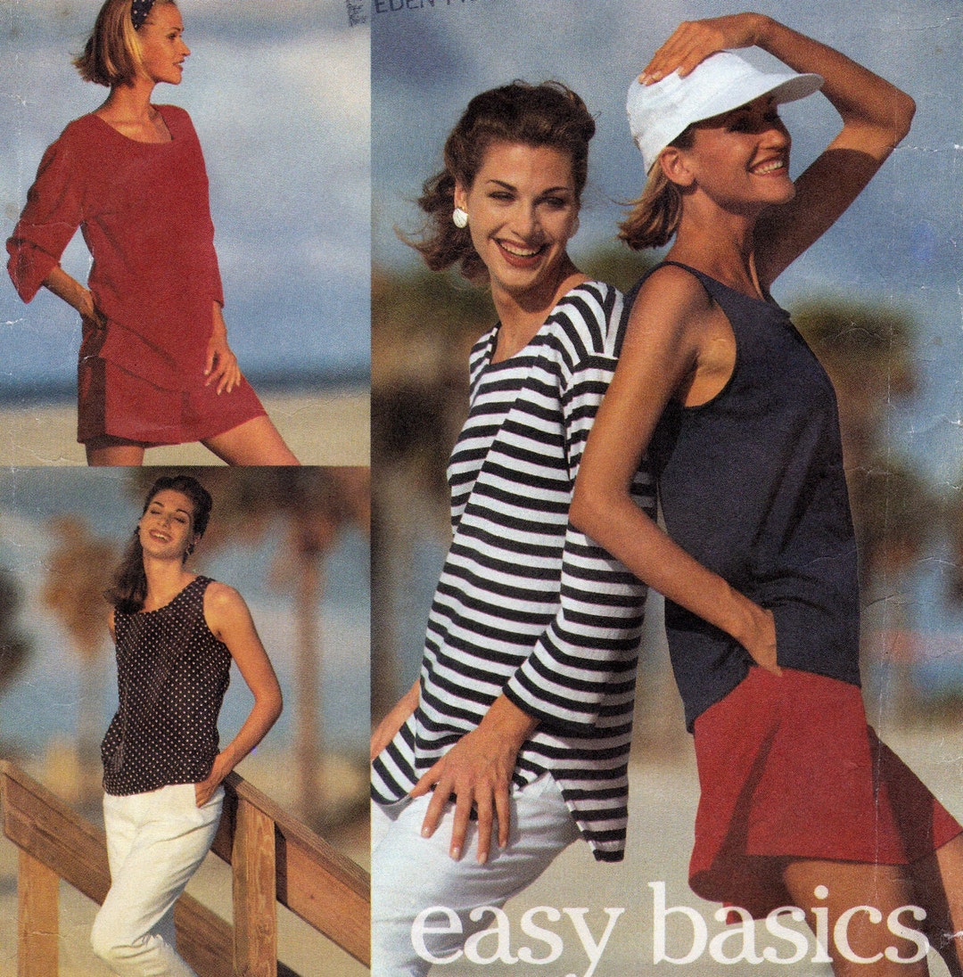 Simplicity 8368 Vintage Sewing Pattern, Misses' Pants, Shorts, Tank Top ...
