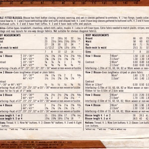 Simplicity 5917 Vintage Sewing Pattern, Girl's Fitted Blouses With ...