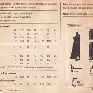 Simplicity 8192 Vintage Sewing Pattern, Misses' Dress or Jumper Sewing ...