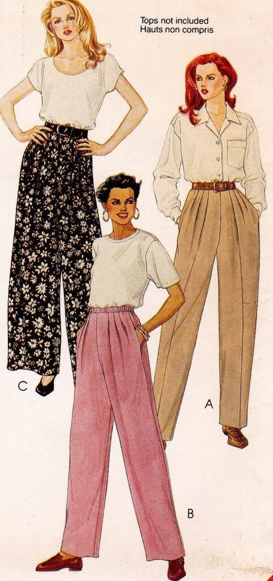 Mccall's 7174 Sewing Pattern, Misses' Pull-on Pants ~ Palmer Pletsch '1 ...
