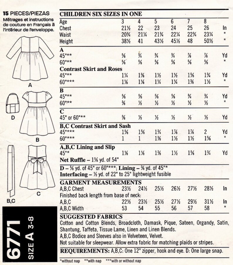 New Look 6771 Sewing Pattern, Girls' Dresses and Handbag, Special ...