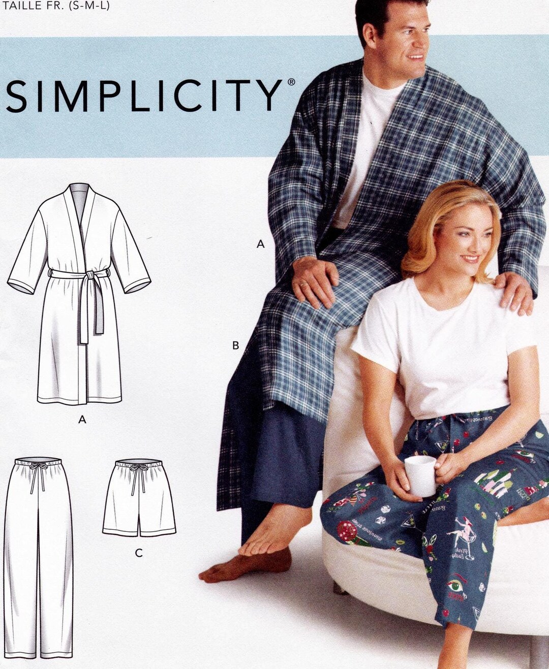 Simplicity S9131 Sewing Pattern, Women's & Men's Pants or Shorts and ...