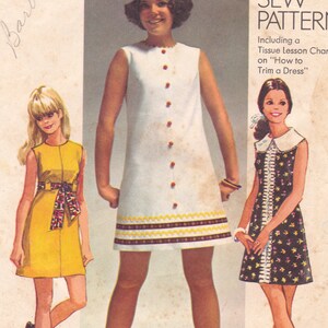 Simplicity 8609 Vintage Sewing Pattern Juniors' Dress in - Etsy