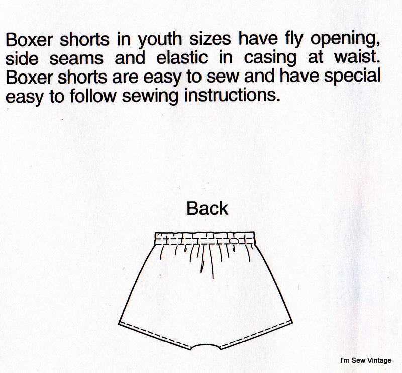 Kwik Sew 3071 Sewing Pattern, Boys' Boxer Shorts, Easy Elastic Waist ...