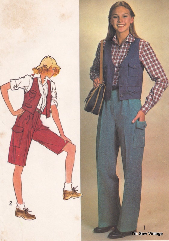 Simplicity 8612 Vintage Sewing Pattern Juniors Pants in Two - Etsy