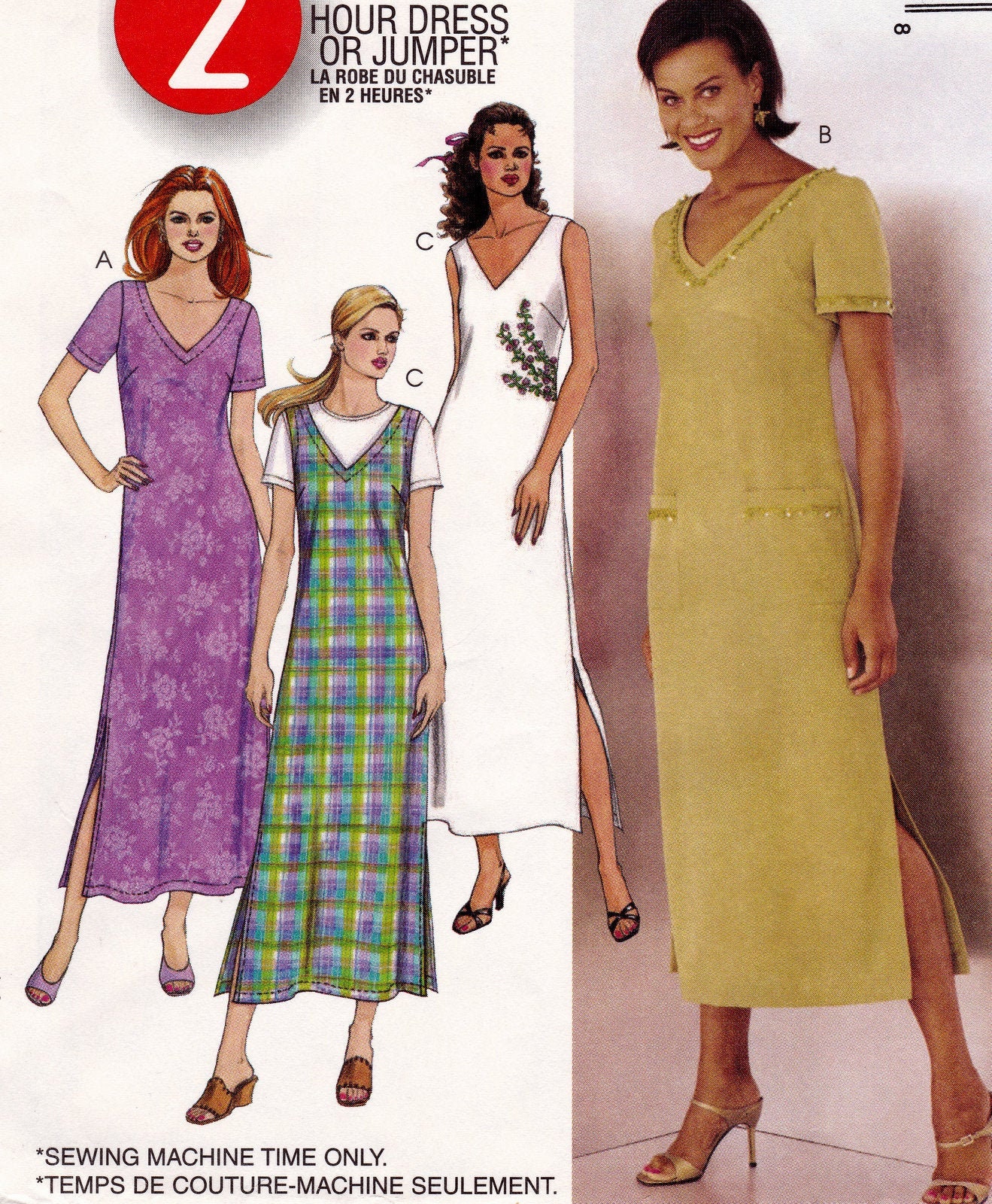 Simplicity 6659 Vintage Sewing Pattern Misses' Front-Wrap Top Skirt ...