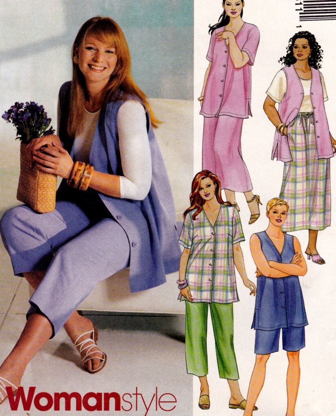 Mccall's 3281 Vintage Sewing Pattern, Women's/women's Petite Shirt ...