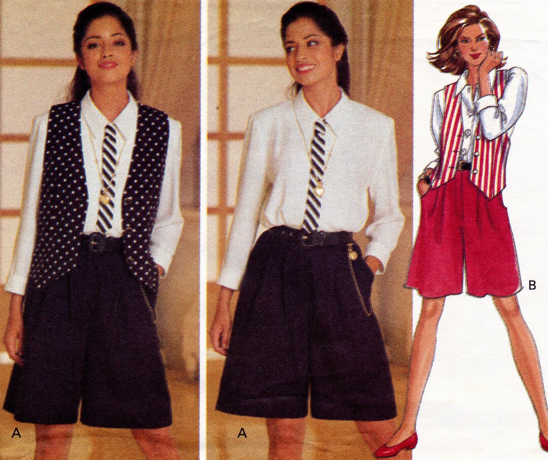 Butterick 6591 Vintage Sewing Pattern Misses' Vest - Etsy