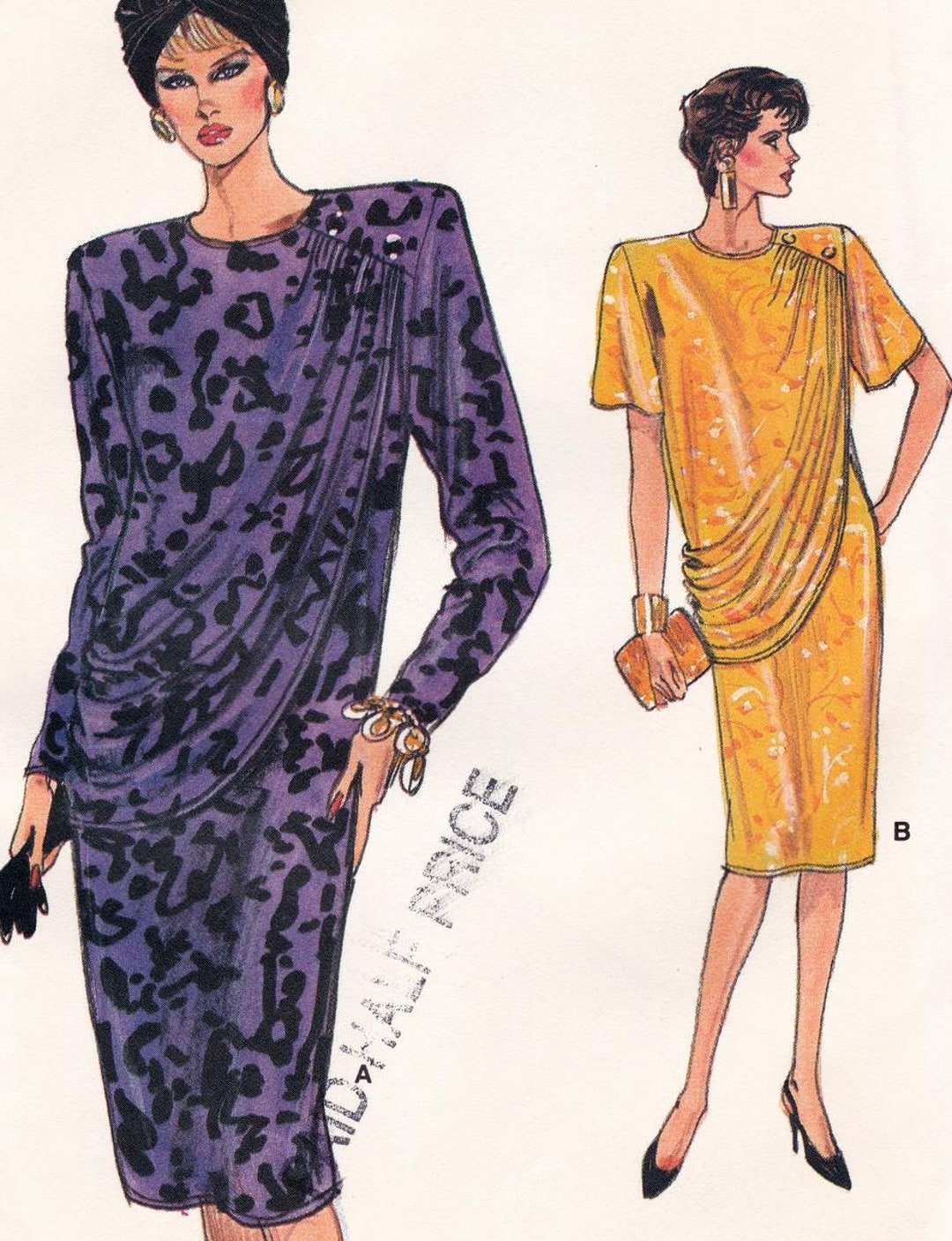 Vogue 9743 Vintage Sewing Pattern, Misses' Dress ~ Special Occasion ...