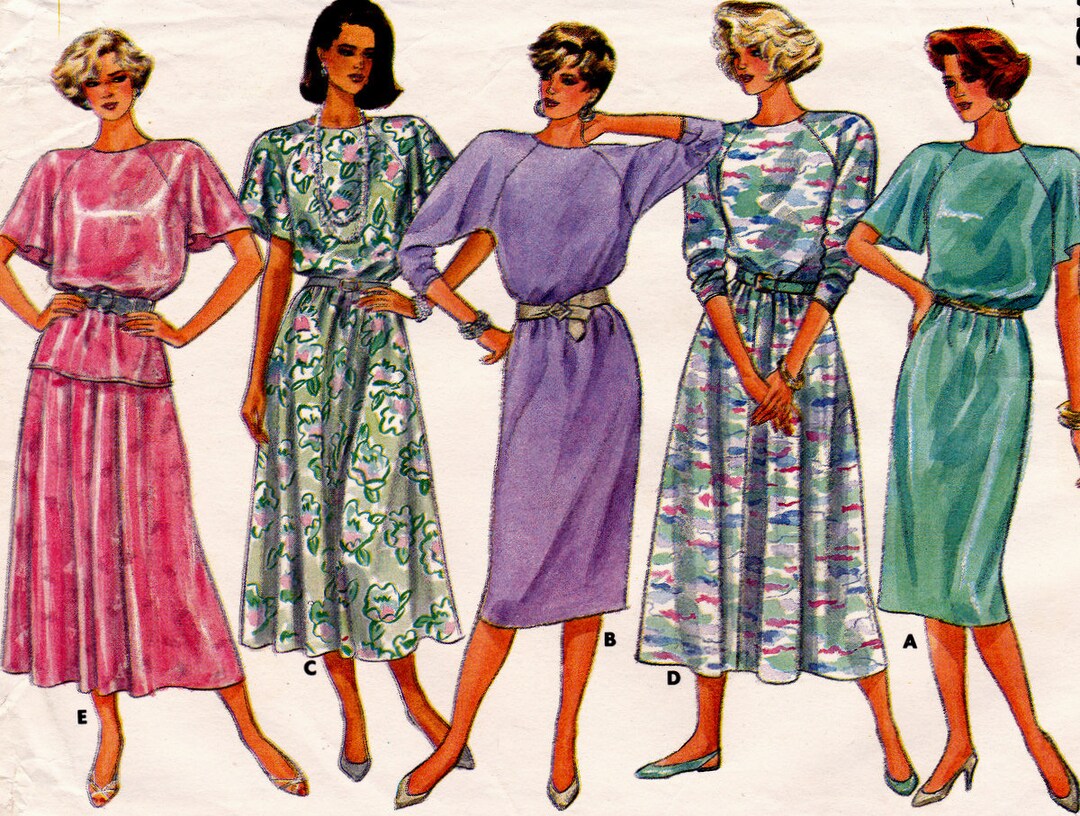 Butterick 3626 Vintage Sewing Pattern Misses' Dress Top - Etsy