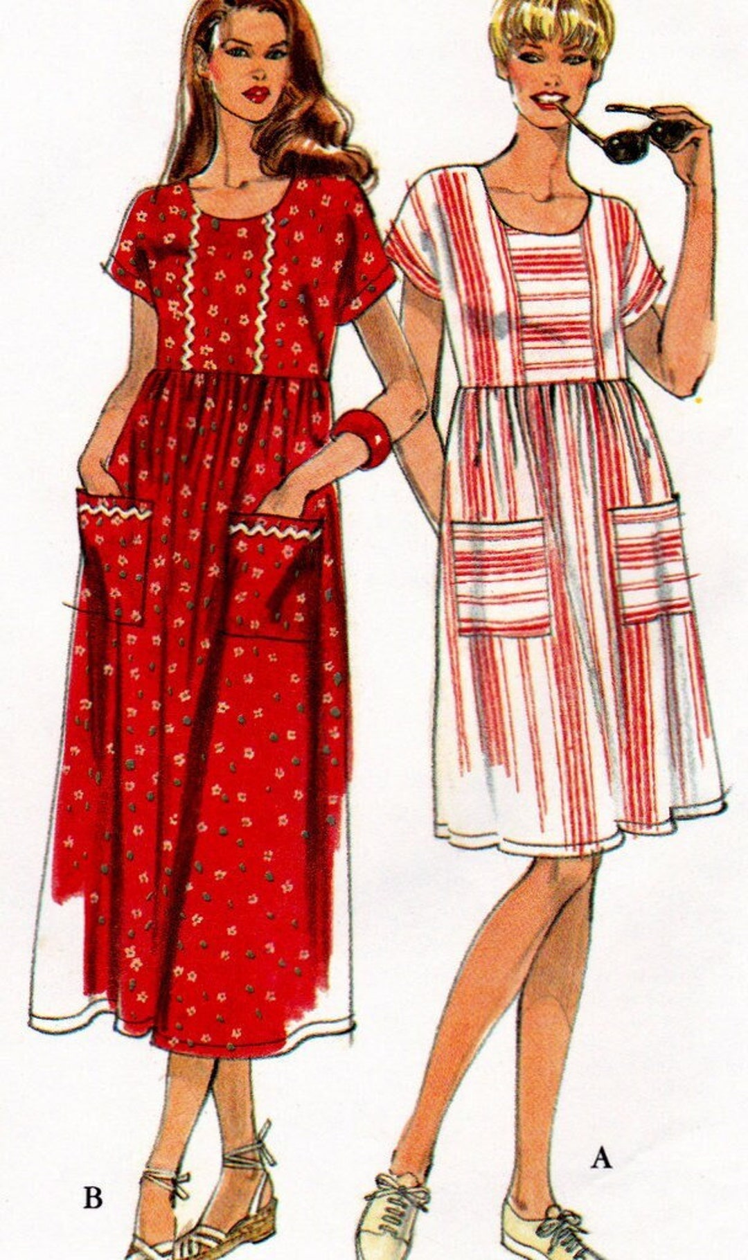 Simplicity 7173 Sewing Pattern Misses' Dress High - Etsy