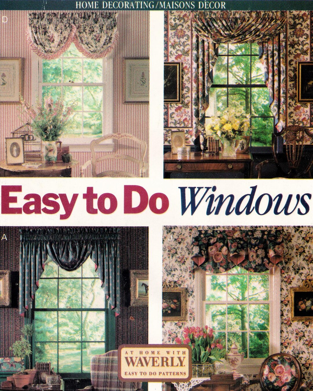 Butterick 5946 Sewing Pattern Valance, Jabot & Curtains 'easy to Do ...