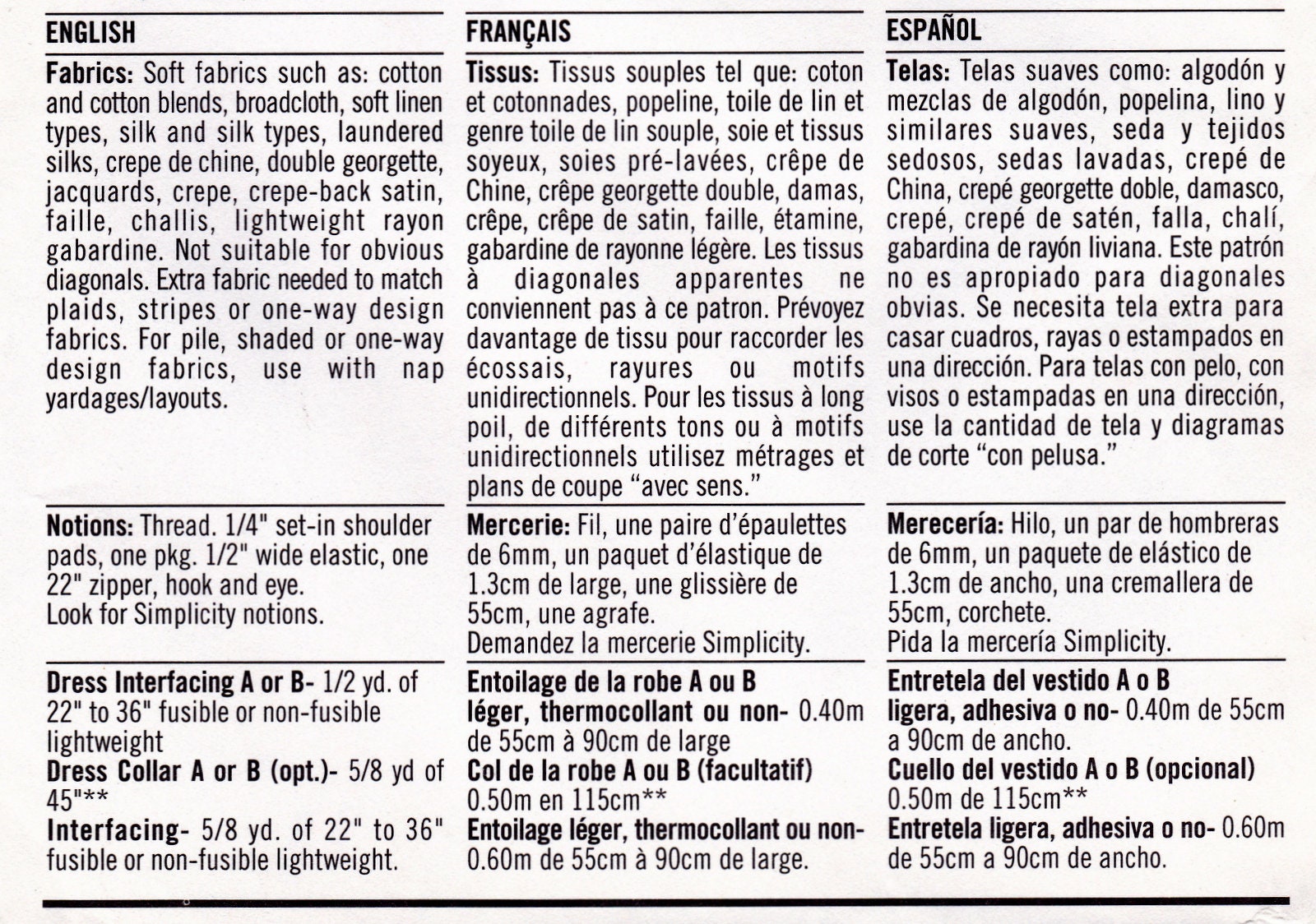 Simplicity 9149 Vintage Sewing Pattern, Misses'/miss Petite Dress With ...