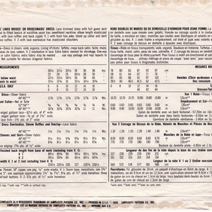 Simplicity 7259 Vintage Sewing Pattern Misses' Brides or - Etsy