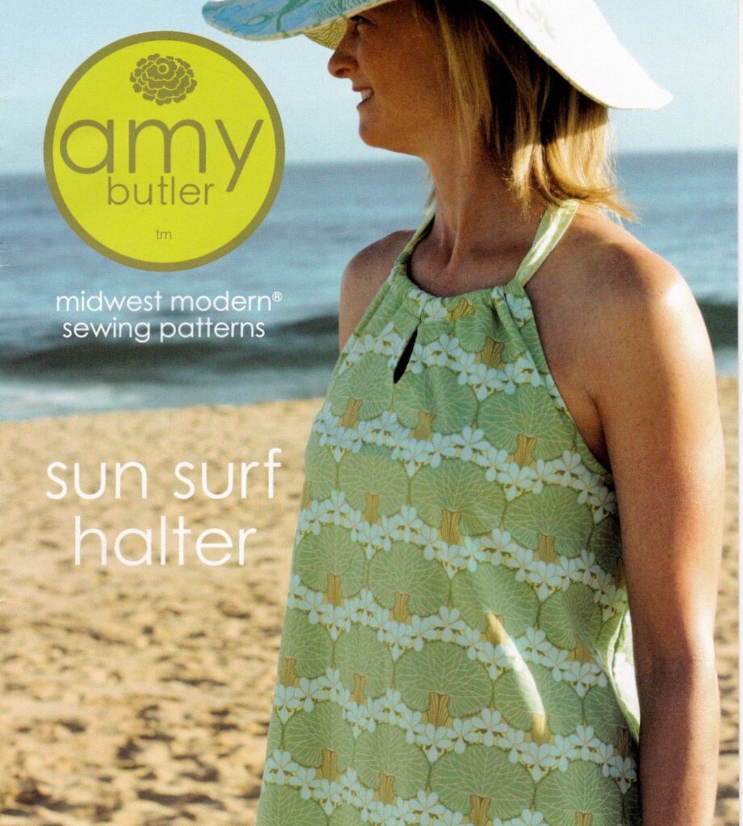 Amy Butler AB038SH Sewing Pattern ~ Sun Surf Halter Sewing Pattern ...