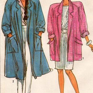 Simplicity 7898 Vintage Sewing Pattern, Misses' Duster, Misses ...