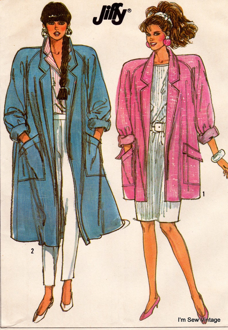 Simplicity 7898 Vintage Sewing Pattern, Misses' Duster, Misses ...